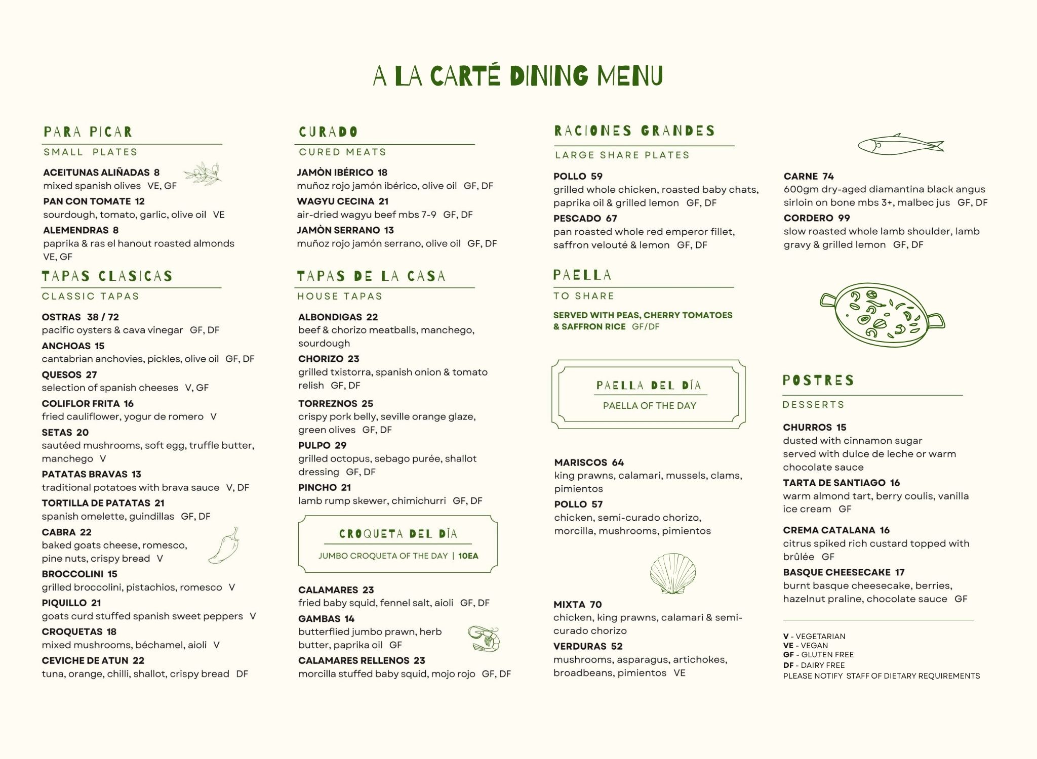 Menu - OLÉ Restaurant